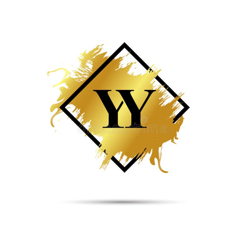 Gold YY Logo Symbol Vector Art Design Stock Illustration - Illustration ...