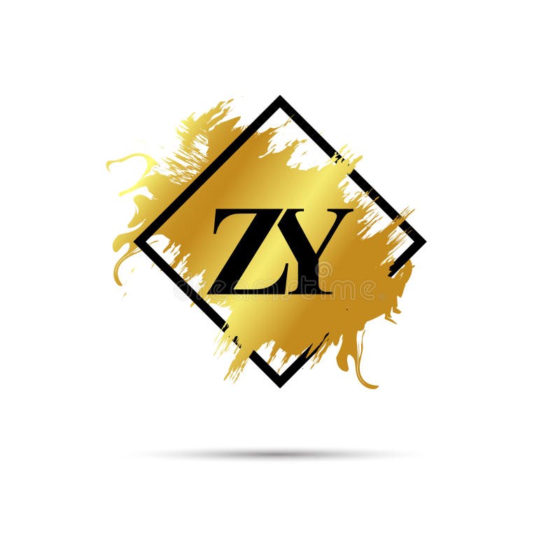 Gold ZY Logo Symbol Vector Art Design Stock Illustration - Illustration ...