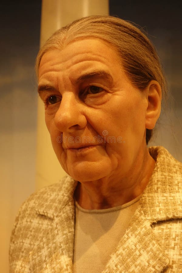 Golda Meir Statue at Madame Tussauds in Times Square in Manhattan, New ...