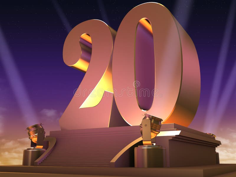 Golden number - 20 stock illustration. Illustration of brushed - 15435752