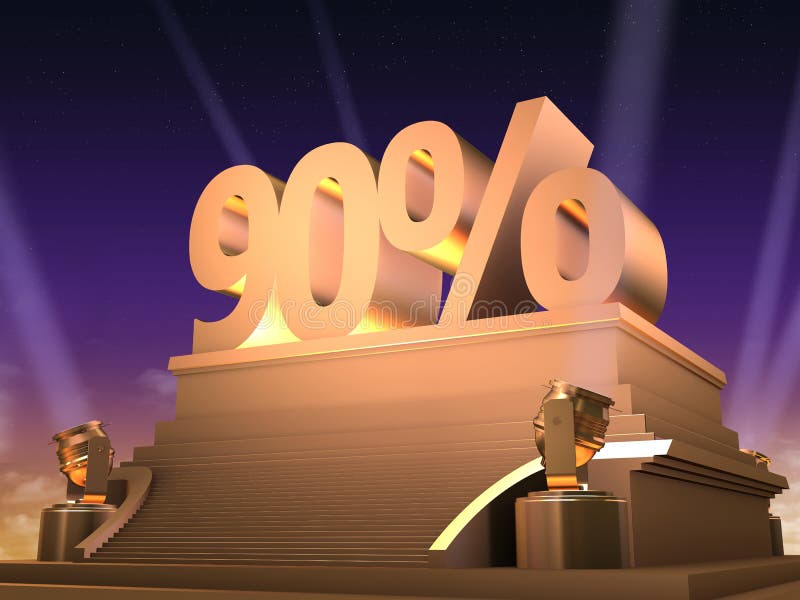 Golden 90 stock illustration. Illustration of holiday - 15436492