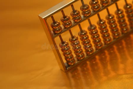 Golden abacus stock photo. Image of count, shiny, arithmetic - 1604254