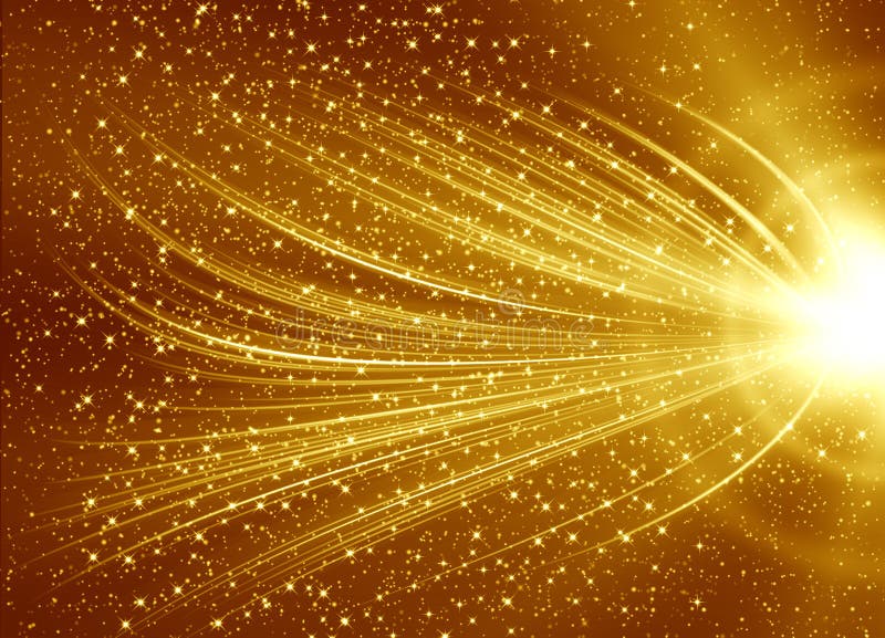 Golden abstract background stock illustration. Illustration of light ...