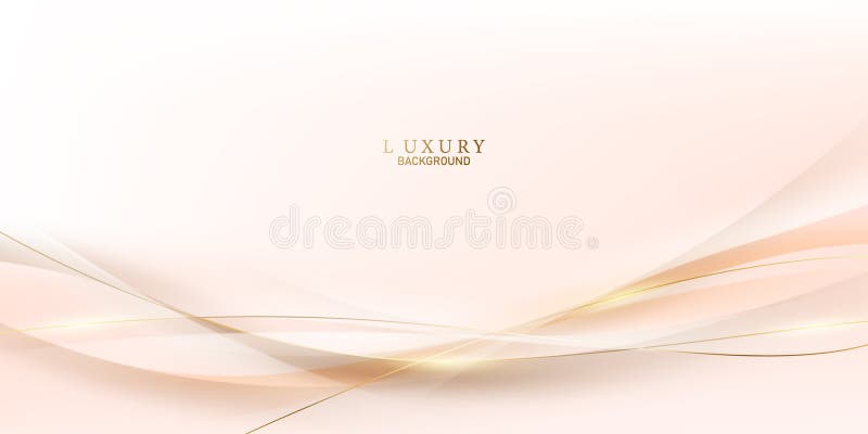 Golden Abstract Background with Luxury Golden Lines Vector Illustration ...