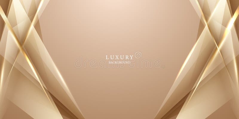 Golden Abstract Background with Luxury Golden Lines Vector Illustration ...