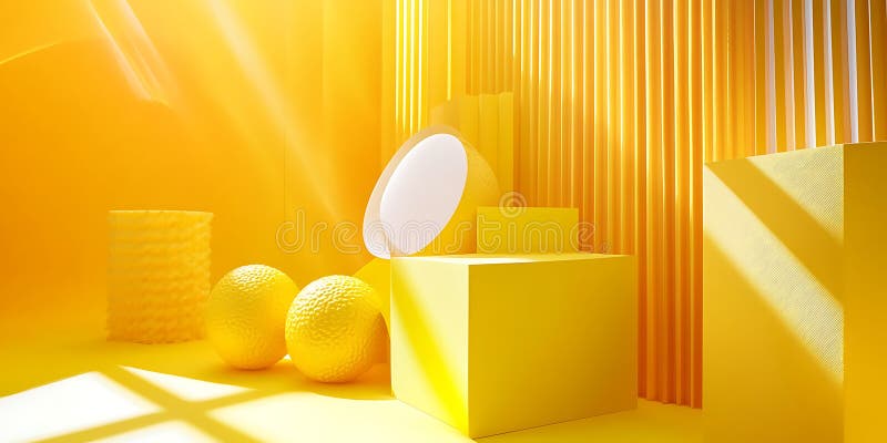 Golden Abstract Background Sun Rays Geometric Shapes Stock Photos ...