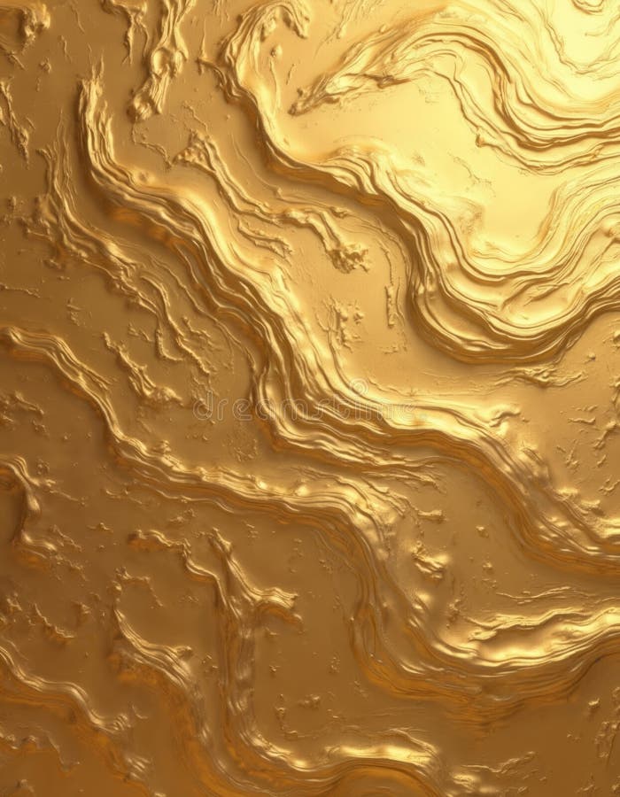 Golden Abstract Background Texture with Intricate Golden Flow Details ...