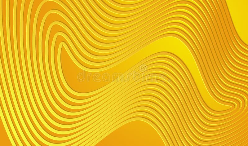 Golden Abstract Background. Yellow Surface and Waves Texture Stock ...