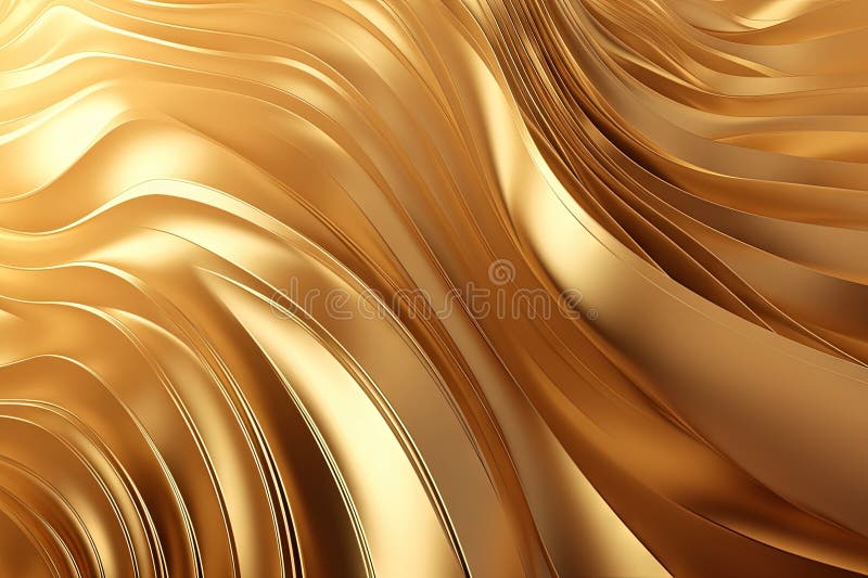 Golden Abstract Design for Invitations and Posters. Stock Illustration ...