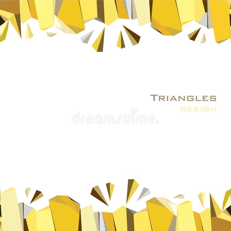 Golden Abstract Geometric Background. Stock Vector - Illustration of ...