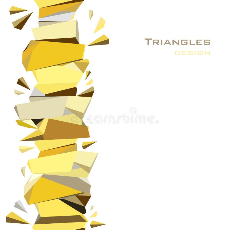 Golden Abstract Geometric Background. Stock Vector - Illustration of ...