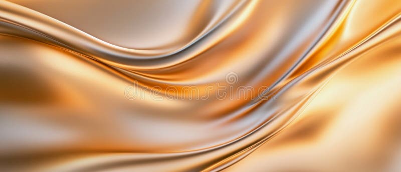 Golden Abstract Shiny Smooth Metallic Background Illustration Stock ...