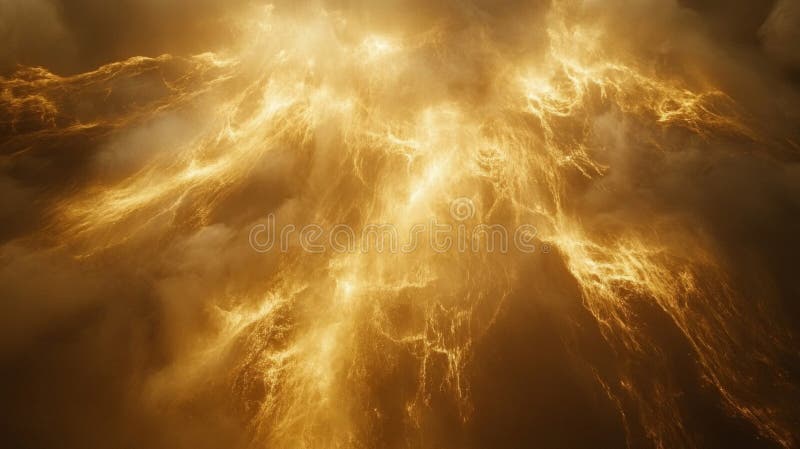 Golden Abstract Texture with Sparkling Light Effects Stock Illustration ...