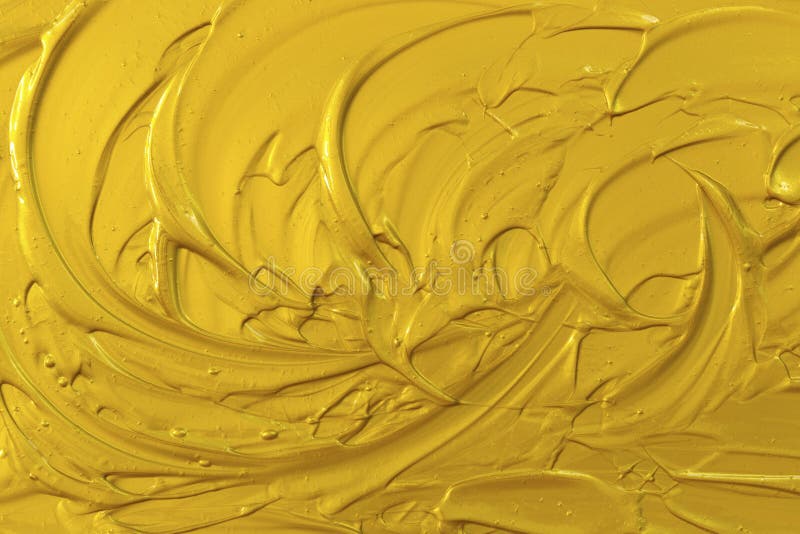 Golden Acrylic Texture, Wave, Stock Image - Image of decoration, shine ...