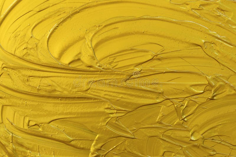 Golden Acrylic Texture, Wave Stock Image - Image of abstract, color ...