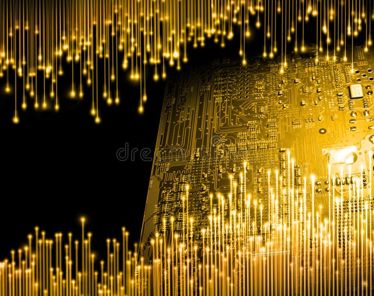 Golden Age of Computer Technology Stock Photo - Image of modern ...