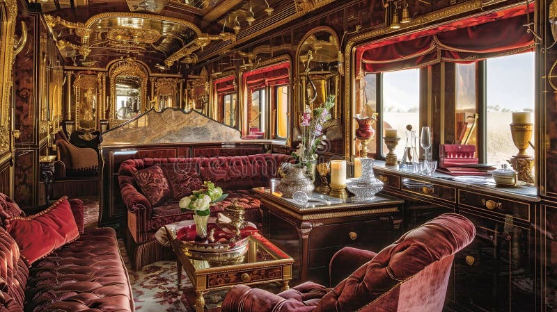 Golden Age Travel, Inside a Sumptuous Vintage Train Carriage ...
