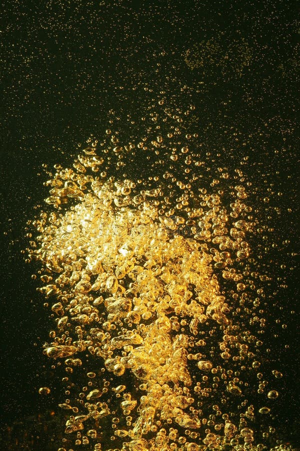 Golden air bubbles stock photo. Image of rise, float, colors - 5655042