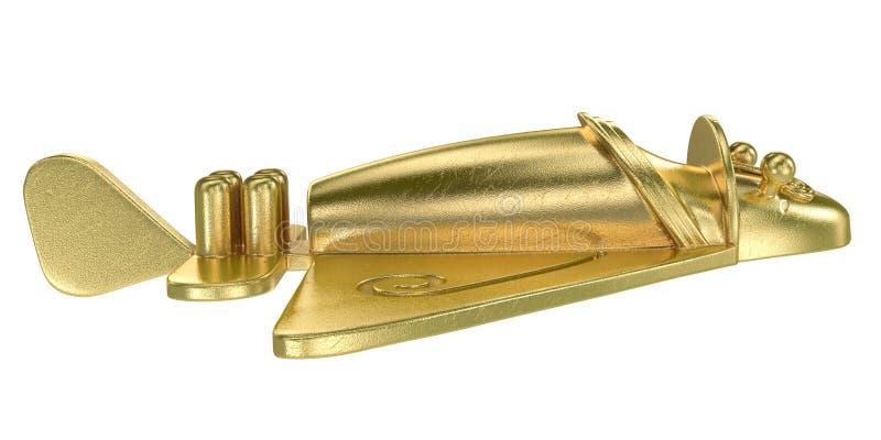 Golden airplane stock photo. Image of plane, inca, airplane - 87306164