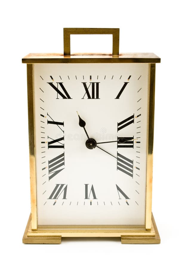 Golden alarm clock stock image. Image of elegant, exact - 23936557