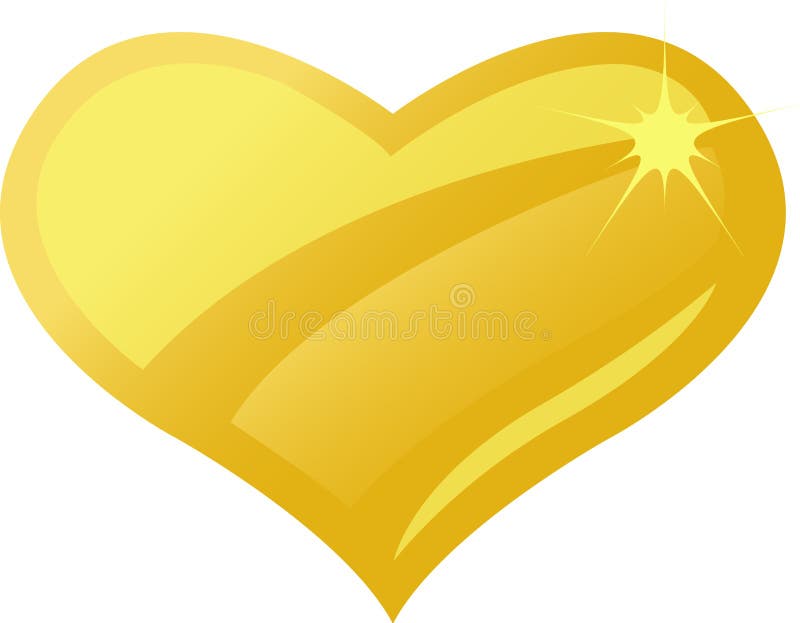 Golden Amber Heart/eps Picture. Image: 8550235