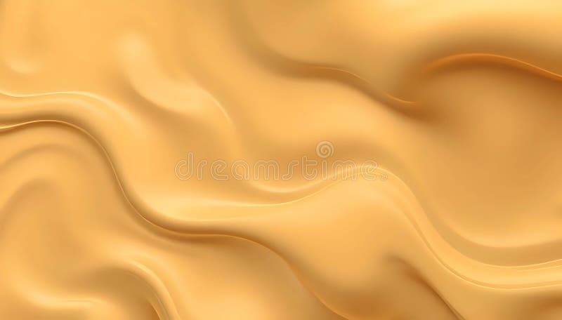 Golden Amber Satin Textures with Warm Fluid Motion Digital Illustration ...