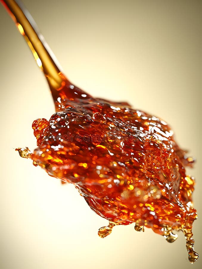 Syrup with a Spoon Flat Icon for Web Stock Vector - Illustration of ...