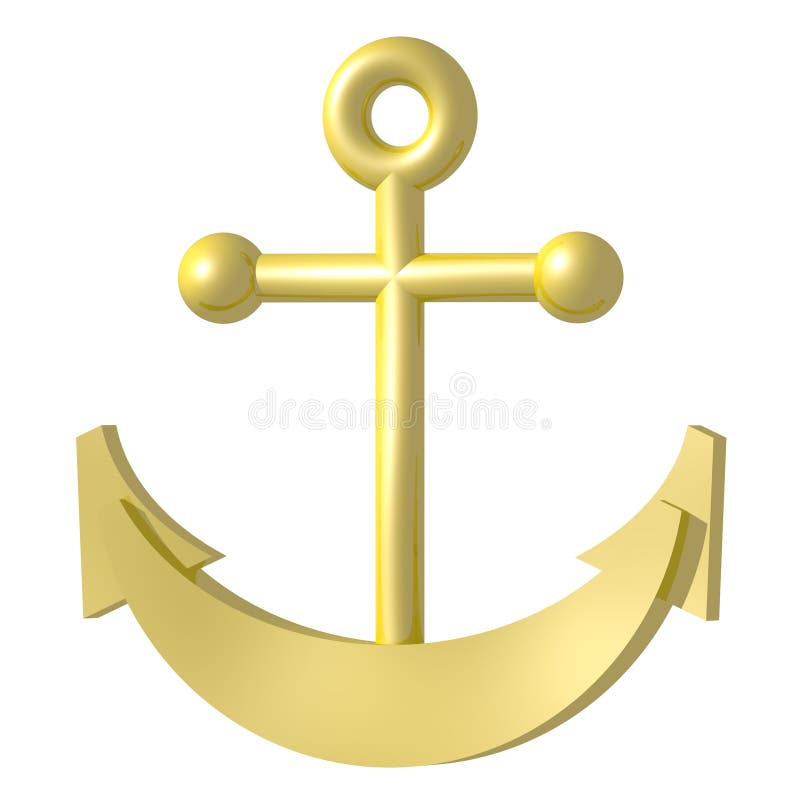 Yellow Anchor Clip Art