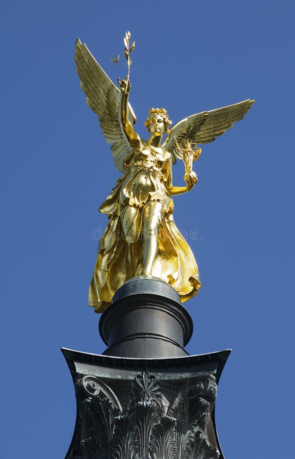 Golden angel statue stock photo. Image of architecture - 29023514