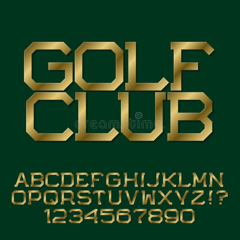 Golf Alphabet Font Stock Illustrations – 384 Golf Alphabet Font Stock ...