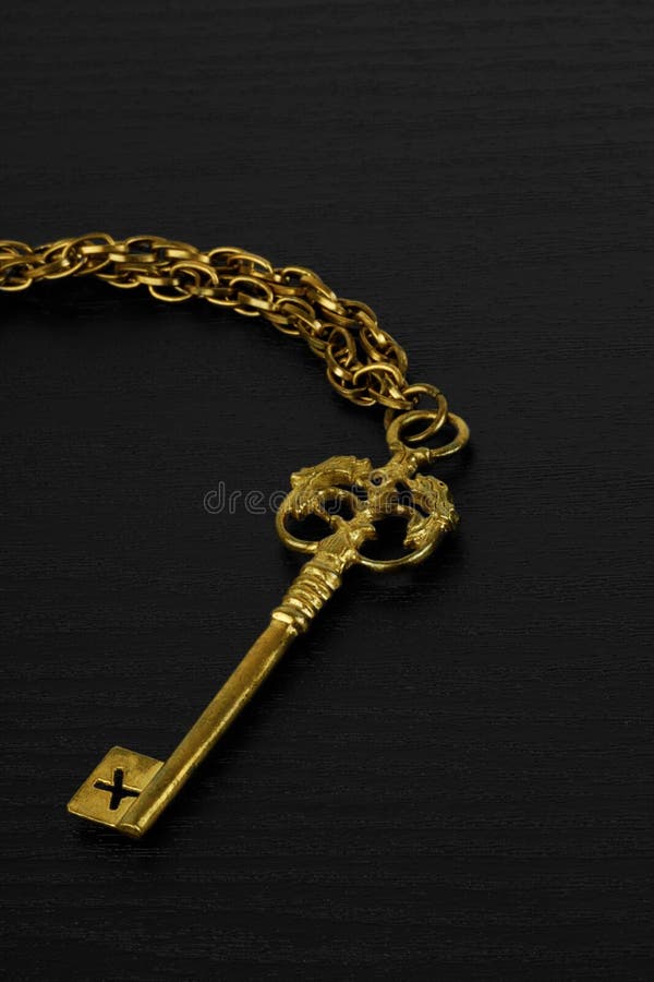 Golden Antique Key stock image. Image of retro, vintage - 16890009