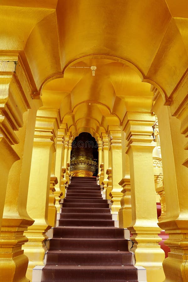 Golden arch stock photo. Image of stairway, arch, religion - 43838000