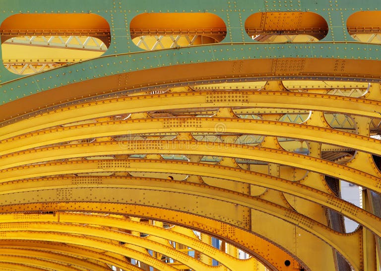 Golden Arches and Beams stock image. Image of abstract - 14649623