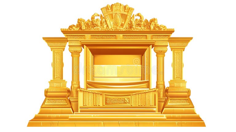 Golden Ark of the Covenant Religious Illustration for Creative Projects ...