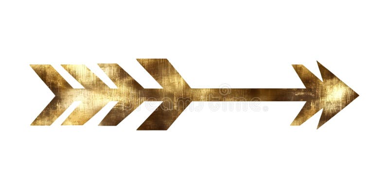Golden Arrow Vector Design for Creative Projects Stock Image ...