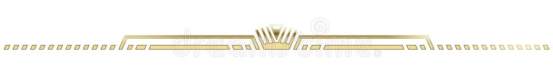 Art Deco Header, dots stock vector. Illustration of divider - 205410426