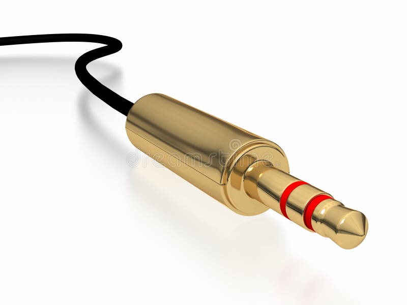 Audio Plug Line Icon, Music and Instrument Stock Vector - Illustration ...