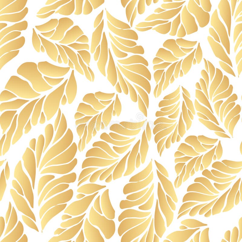 Golden autumn pattern stock vector. Illustration of seamless - 77011109