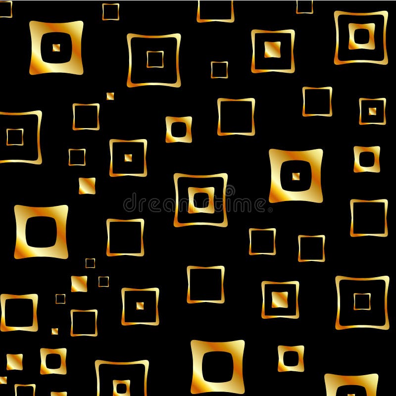 Golden Background with Shapes Stock Vector - Illustration of creative ...