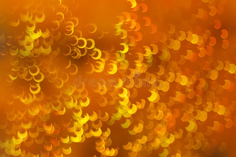 Golden Background with Textural Highlights and Bokeh and Round Sequins ...