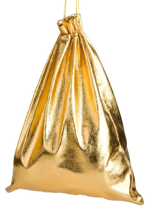 Golden bag stock photo. Image of design, sack, luxury - 27563490