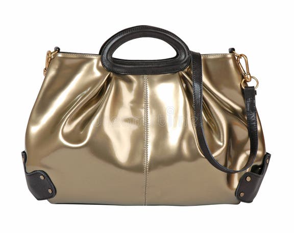 Golden bag stock image. Image of closeup, handbag, elegant - 33725007