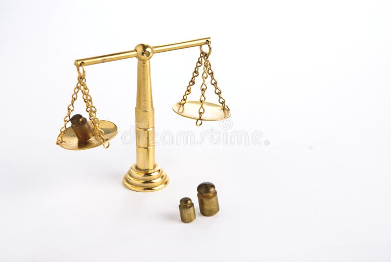 Golden Balance stock image. Image of weighing, weight - 3813073