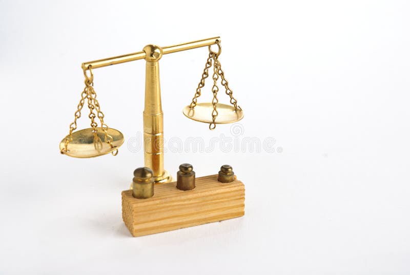 Golden Balance stock image. Image of weighing, weight - 3813073