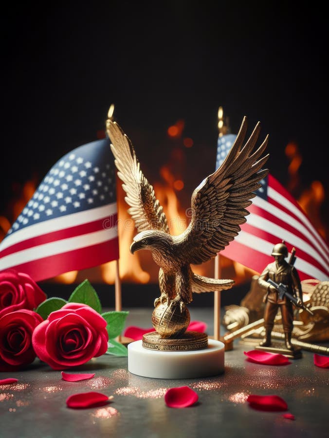 Golden Bald Alien Humanoid on a Blue Background. Stock Illustration ...