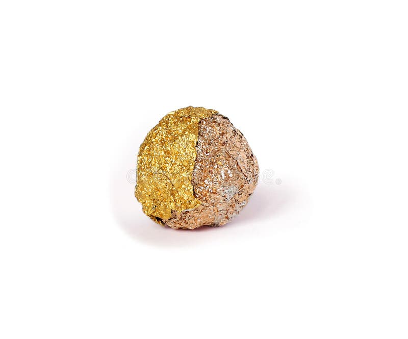 Golden ball stock image. Image of ball, foil, weird, golden - 12238685