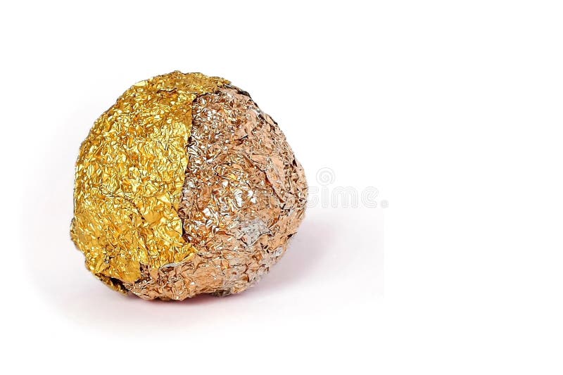 Golden ball stock photo. Image of golden, gold, simple - 12404280