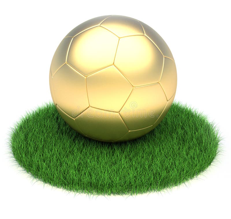 Golden ball stock illustration. Illustration of soccer - 17120249
