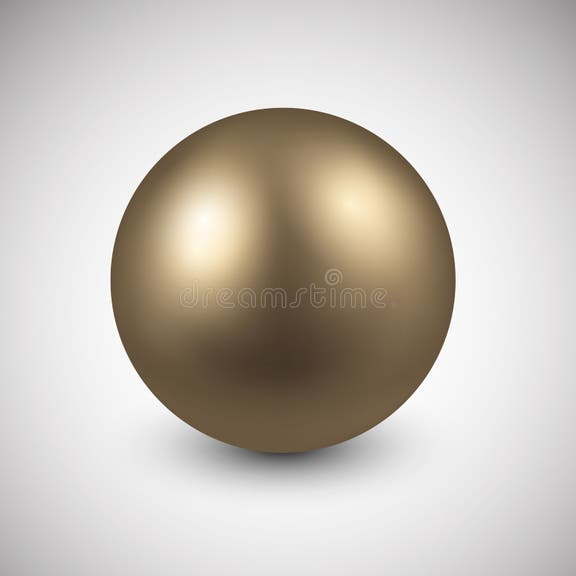 Golden ball. stock vector. Illustration of single, golden - 88647348