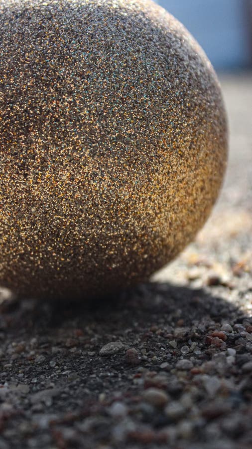 The Golden Ball is Shining. Stock Photo - Image of nature, shining ...